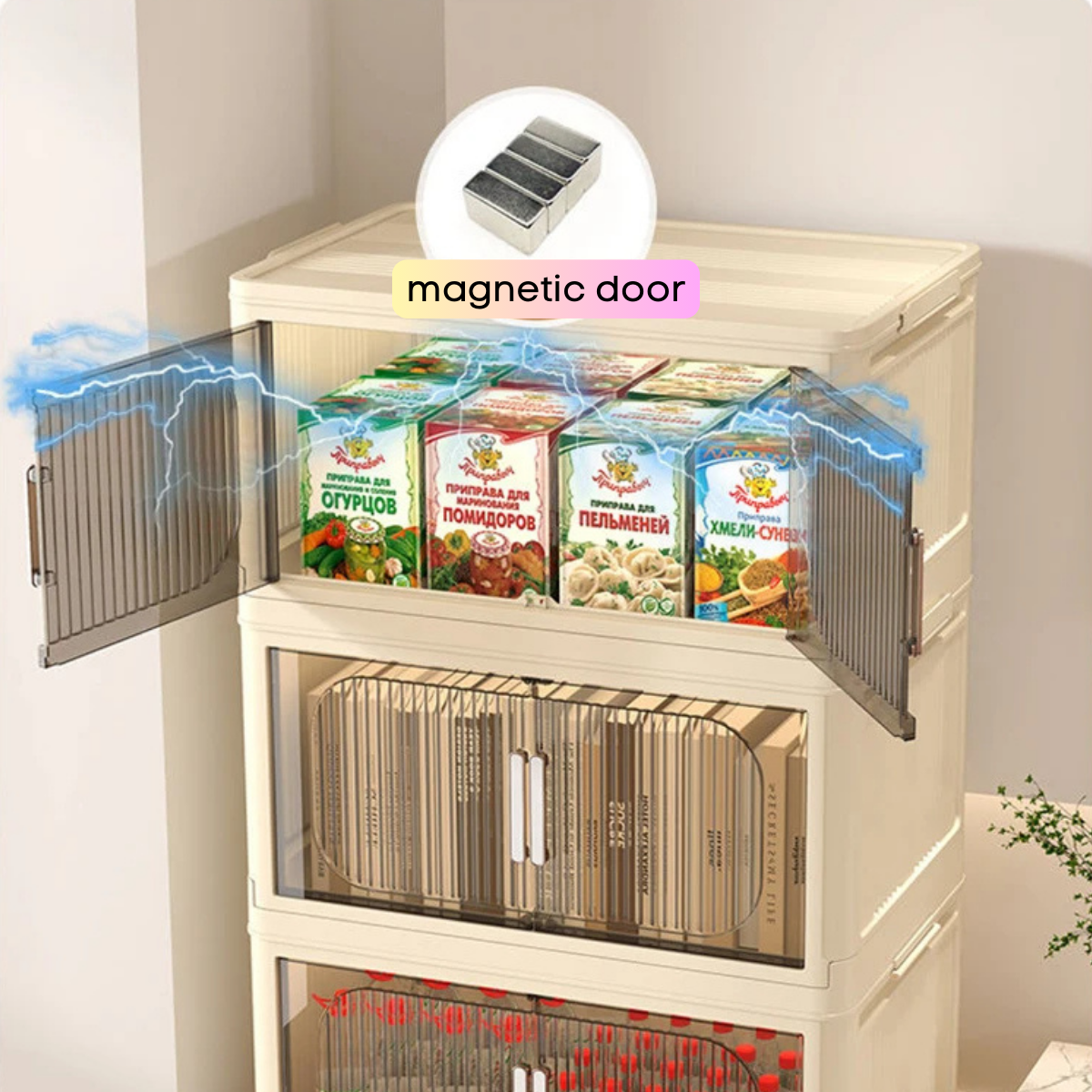 Cabinet Storage Stackable Storage Box Drawer Storage Box Clothes ...