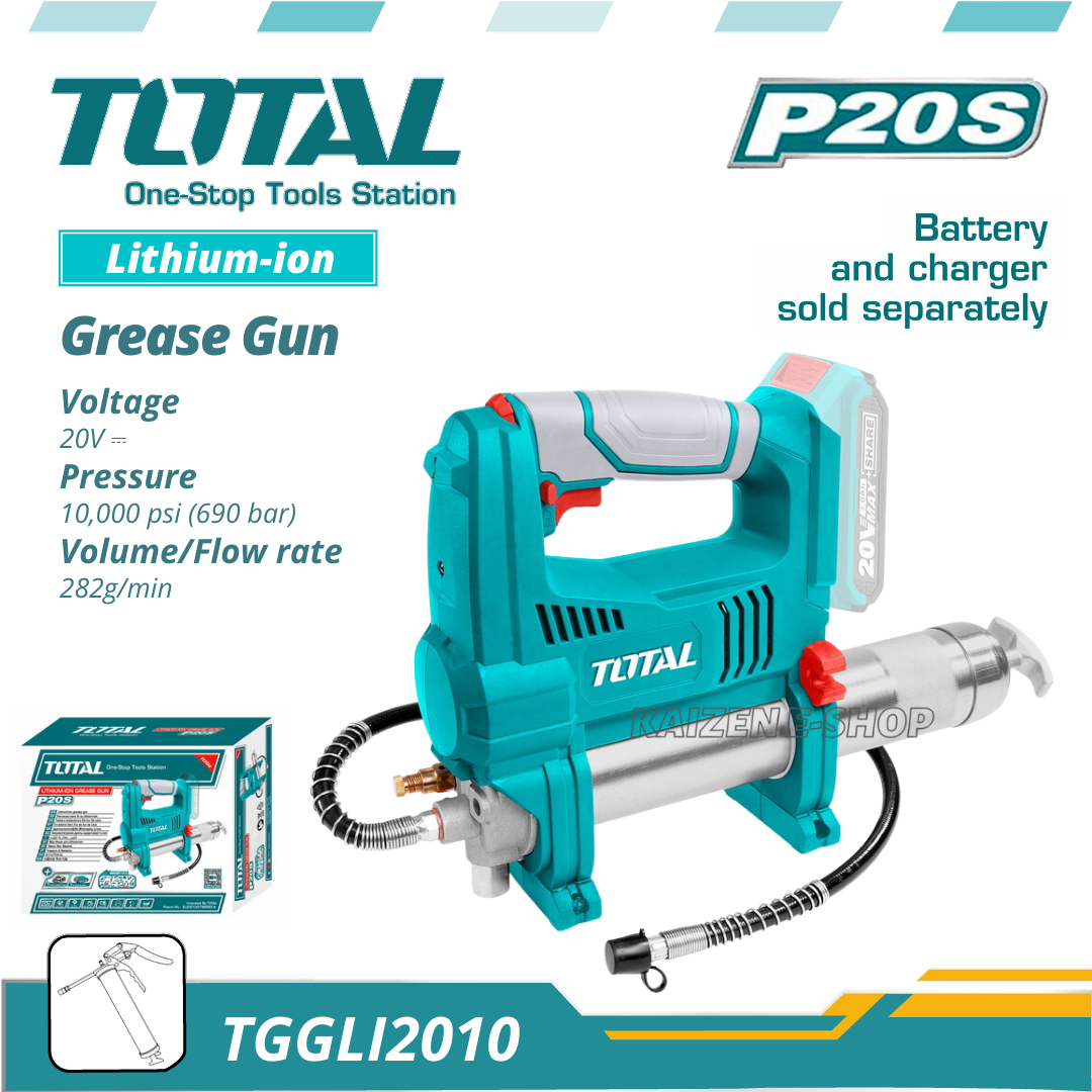 TOTAL TGGLI2010 P20S 20V Li-ion Grease Gun | Shopee Malaysia