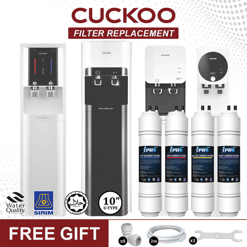 CUCKOO Filter Replacement for CUCKOO Water Purifier QUEEN STAND Water Filter Replacement 4 in 1 ...
