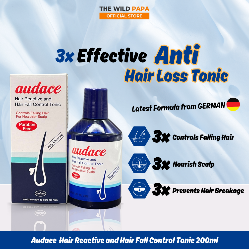 AUDACE Hair Reactive and Hair Fall Control Shampoo 200ml Hair Growth ...