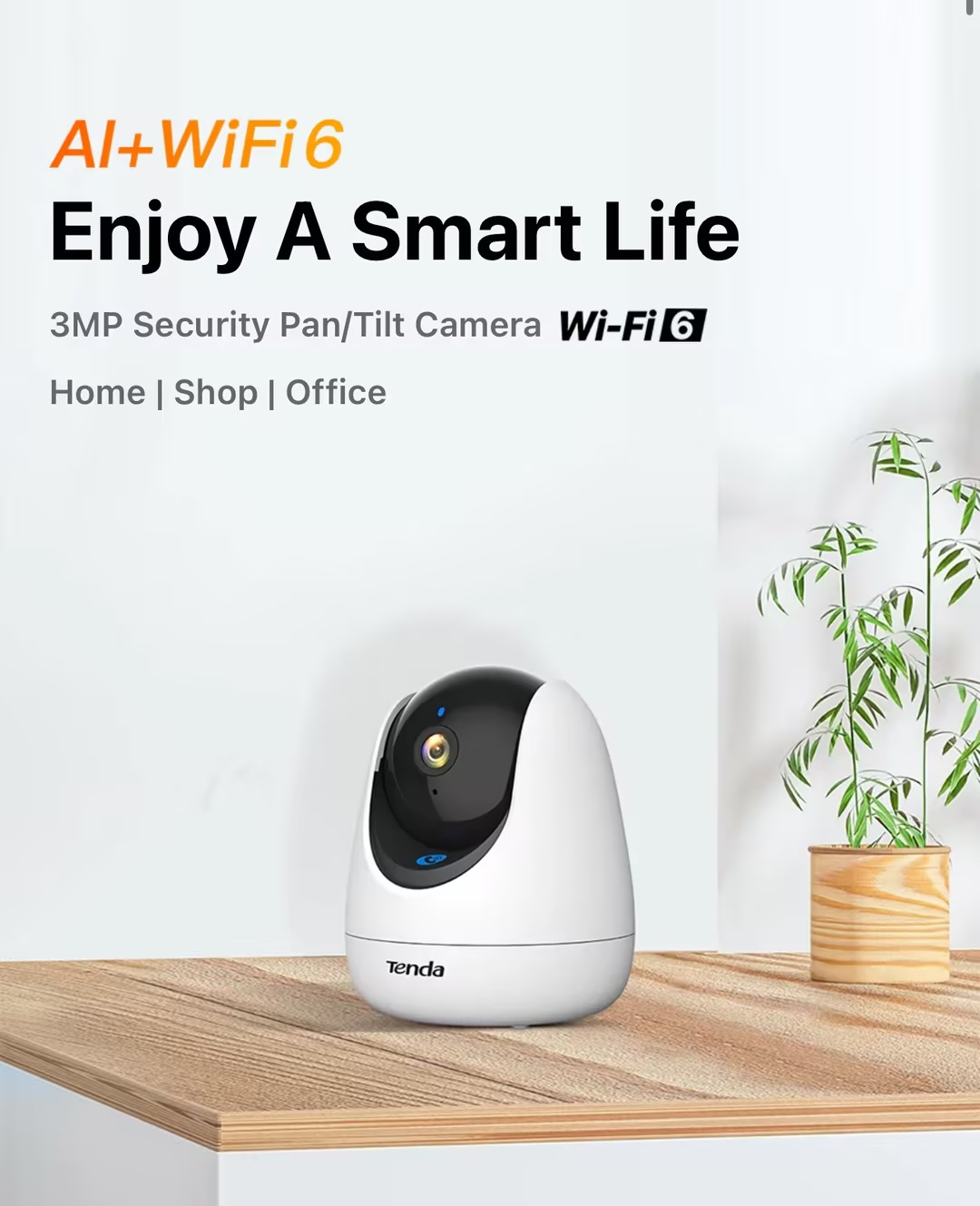 Tenda CP3 Pro 3MP CCTV wireless wifi indoor Camera 360 IP Security Cam ...