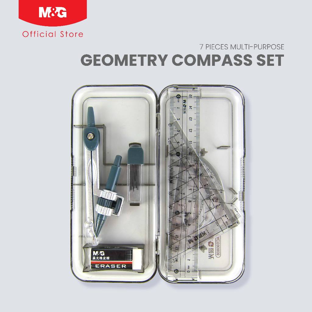 M&G Geometry Compass Ruler Set (7 PCS) ACS90808 | Shopee Malaysia