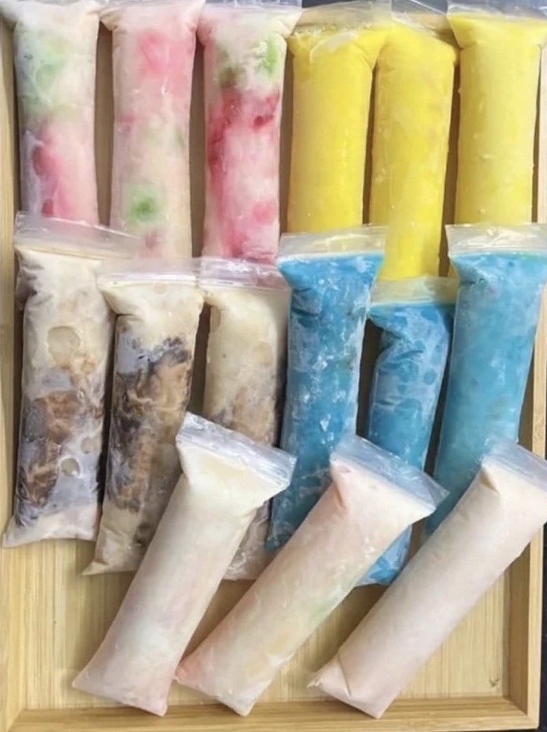 100pcs Zipper bag Ice Cream/ AISKRIM Zipper Ziplock/ Zipper Jelly Ball ...