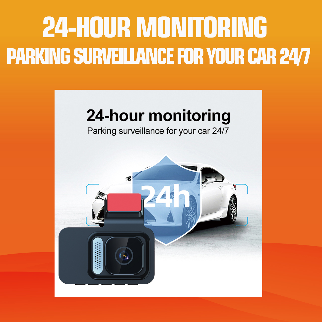 PONY 4 Inches Front and Rear Car Dash Cam Full HD 1080P With Rear ...
