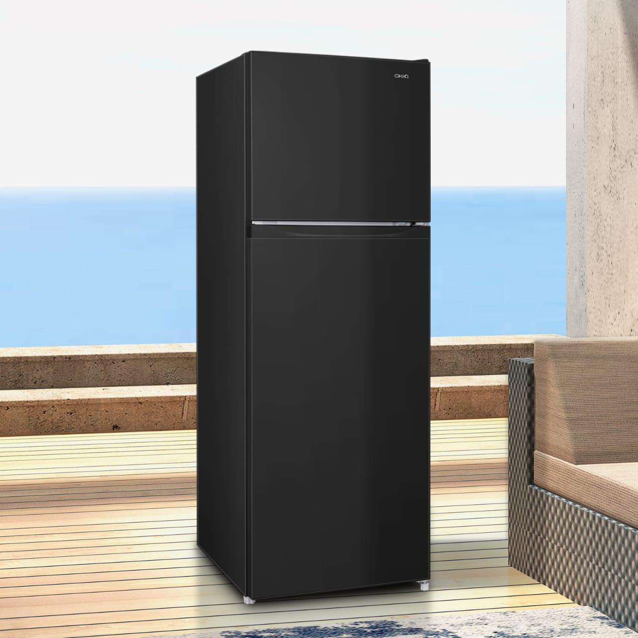 CHIQ 318L 2 Door Top Freezer Inverter Refrigerator Fridge Peti Sejuk ...