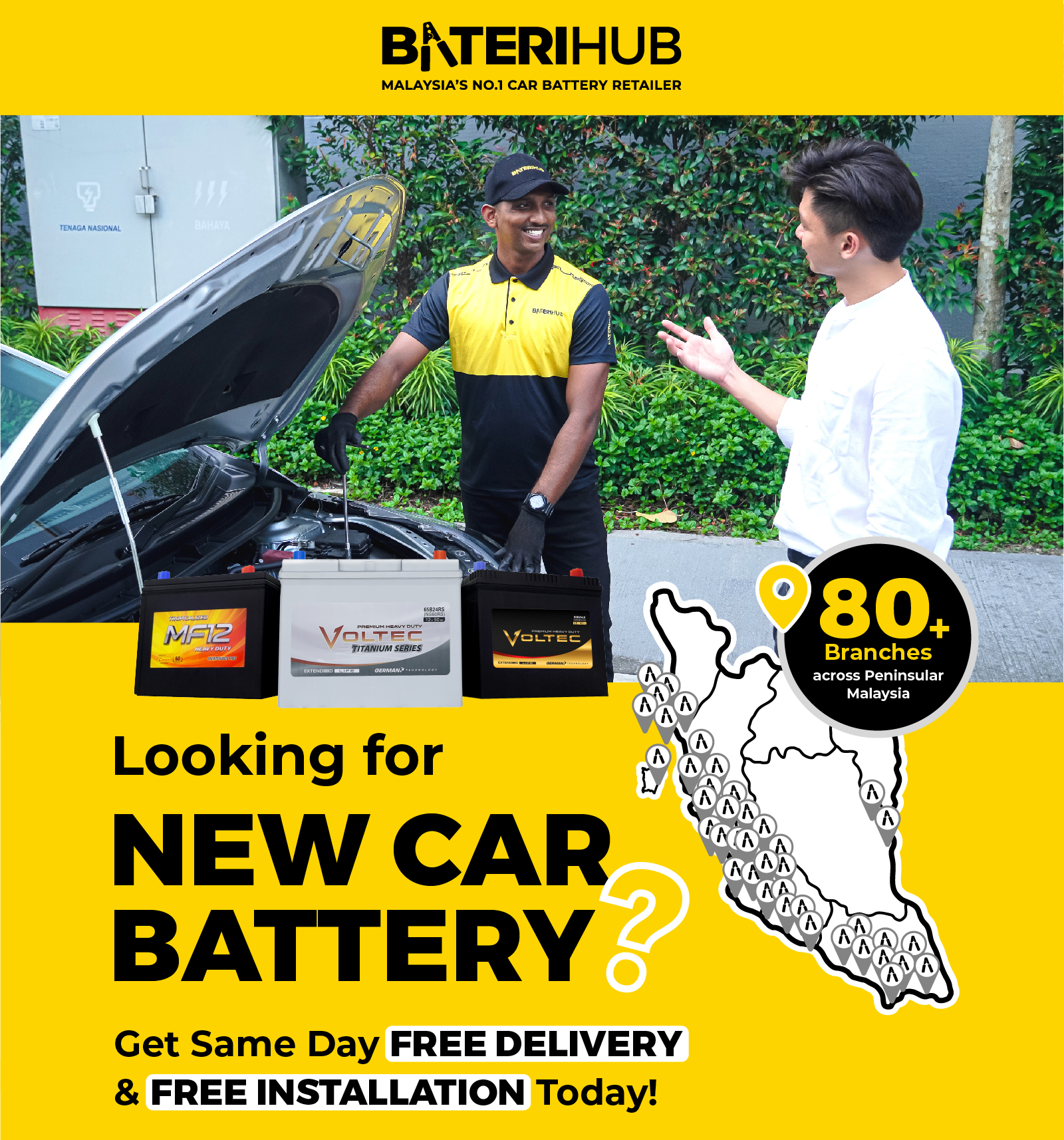 [Installation Provided] 55D23L Motolite Heavy Duty MF | Car Battery ...