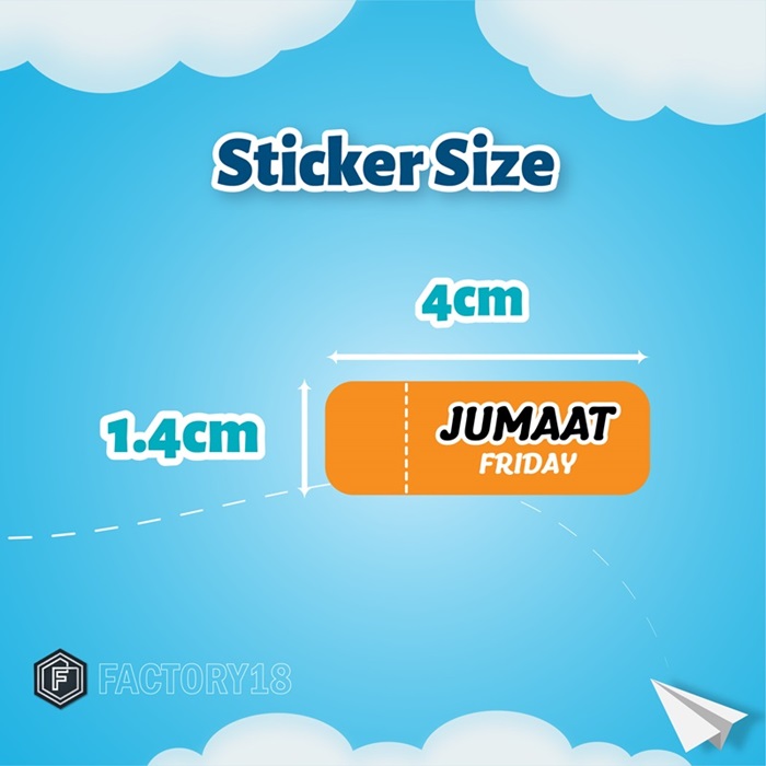 Label Sticker Hari Sekolah Label Buku Latihan Day Label Open School ...