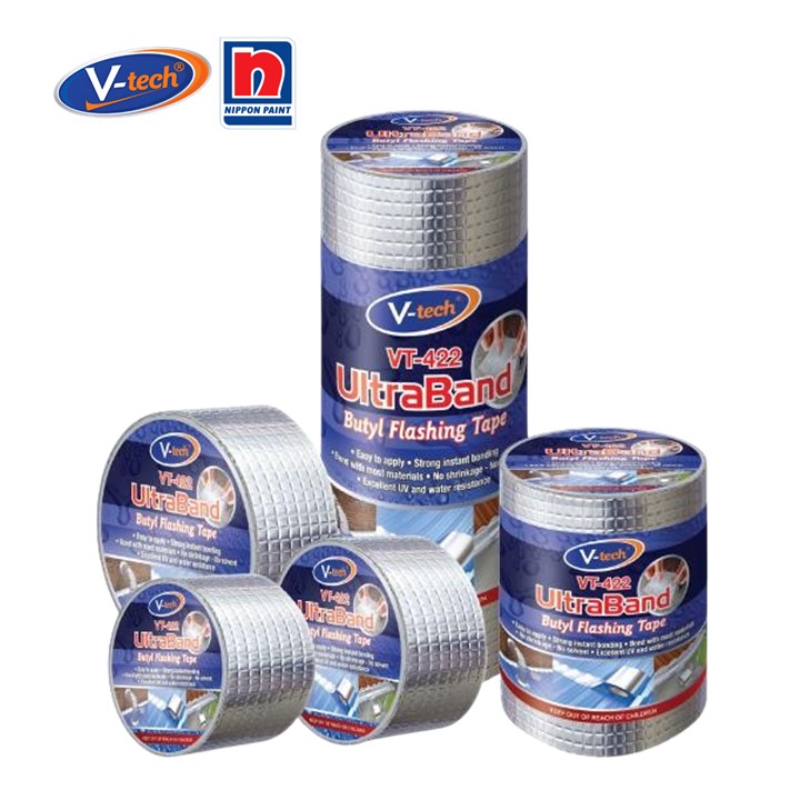 VT422 ULTRABAND BUTYL FLASHING TAPE ALUMINIUM FOIL WATERPROOF SEALING ...