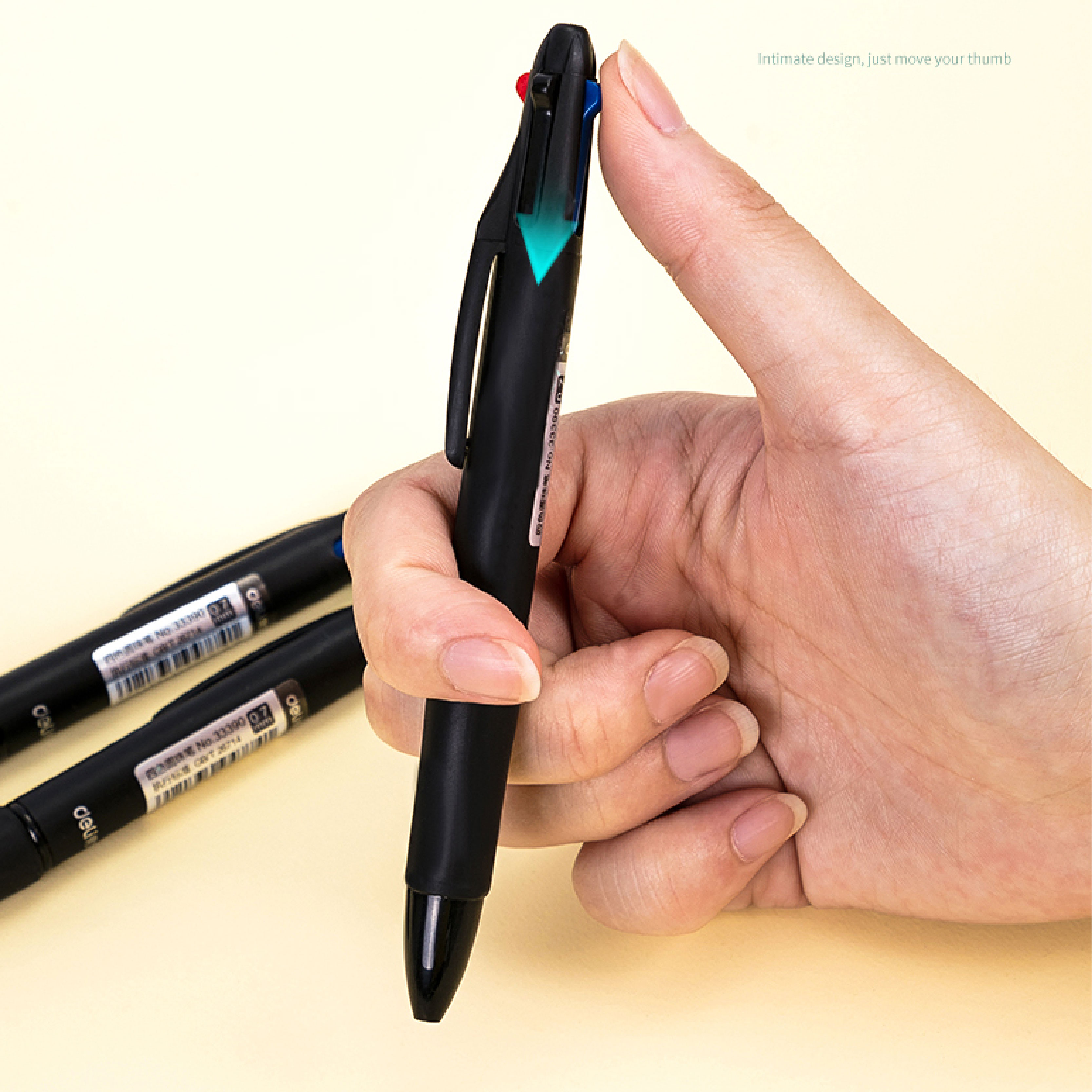 Deli 4-in-1 Multipen Color Ball Pen 0.7mm Gel Ink Ballpoint Multicolour ...