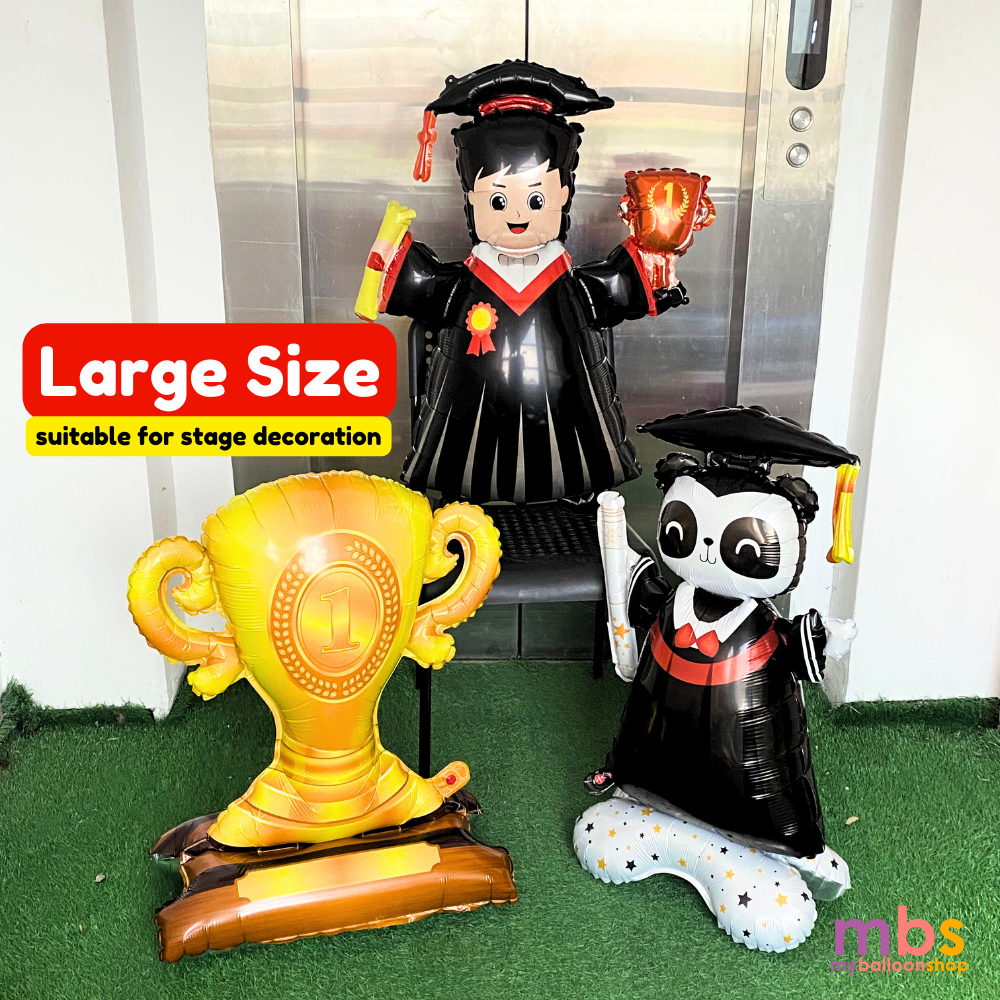 (Large) Graduation Balloons Belon Grad Graduasi Tadika for Stage ...