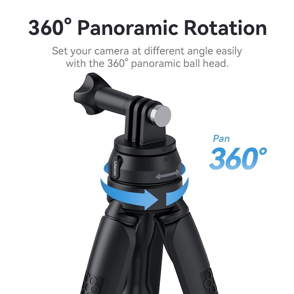 ULANZI JJ01 Go-Quick II 360 Rotate Flexible Tripod Stick Quick Release ...