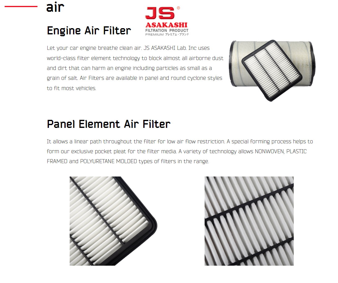 JS ASAKASHI Air Filter (PREMIUM CLASS OF FILTRATION) - PERODUA Myvi ...