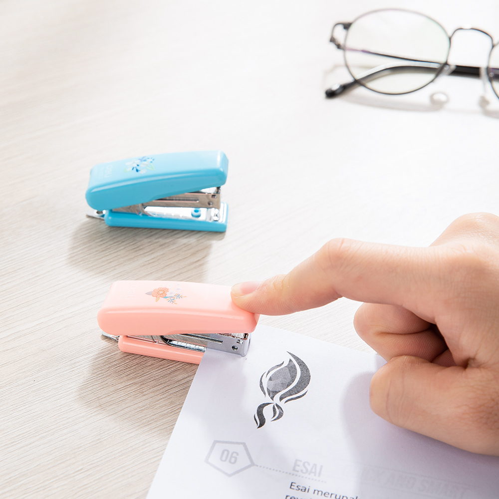 Deli Mini Stapler No.10 Aesthetic Portable Paper Binder Stationary ...