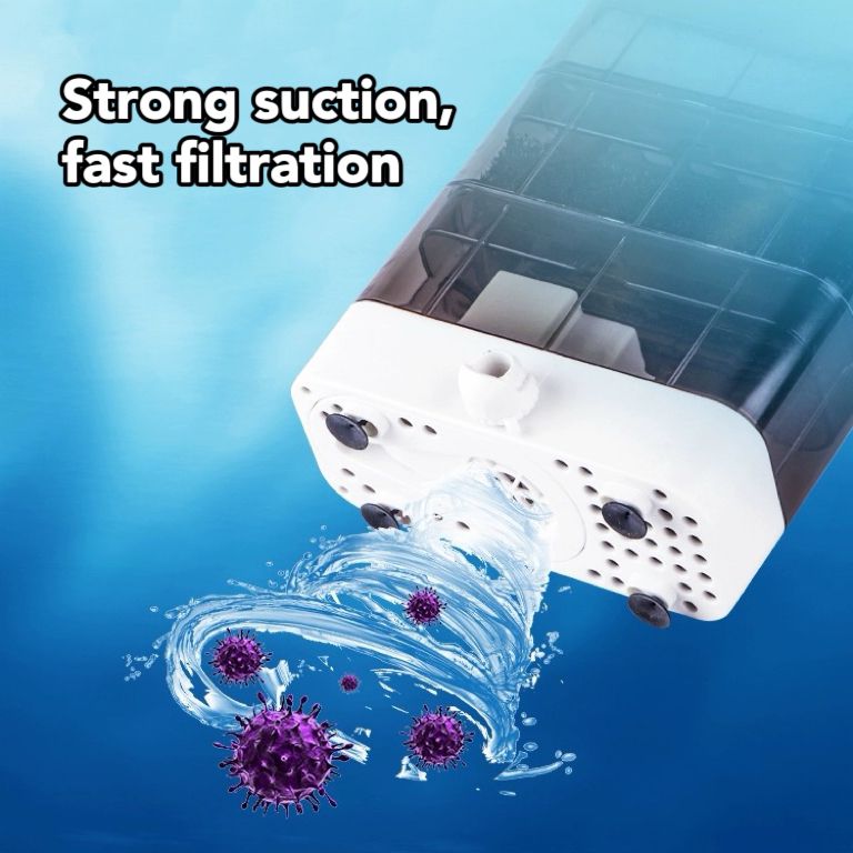 Large Turtle Filter Pump 3/4 Layer Low Water Level Kura-Kura Penapis ...