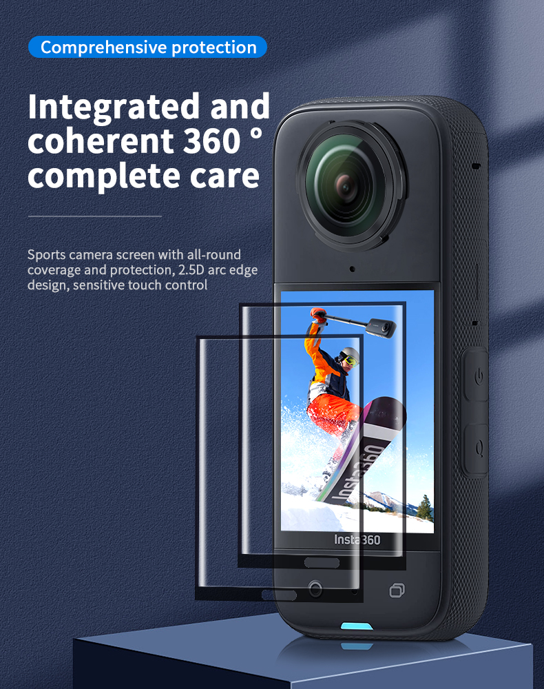 CYNOVA Tempered Film / Screen Protector for Insta360 X4 (Hydrophobic ...