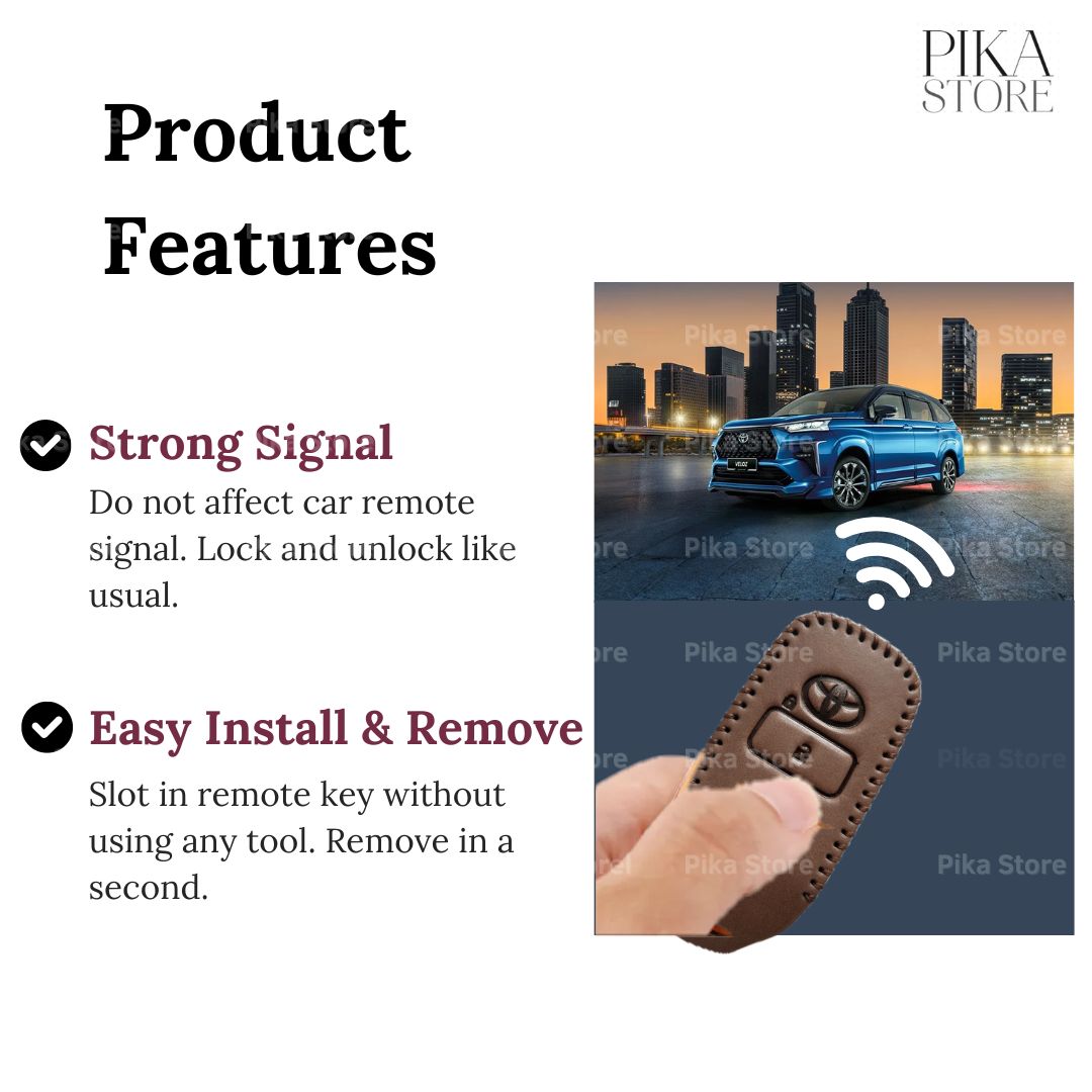 Toyota Veloz Key Cover Leather Car Remote Key Case Toyota Raize Veloz ...