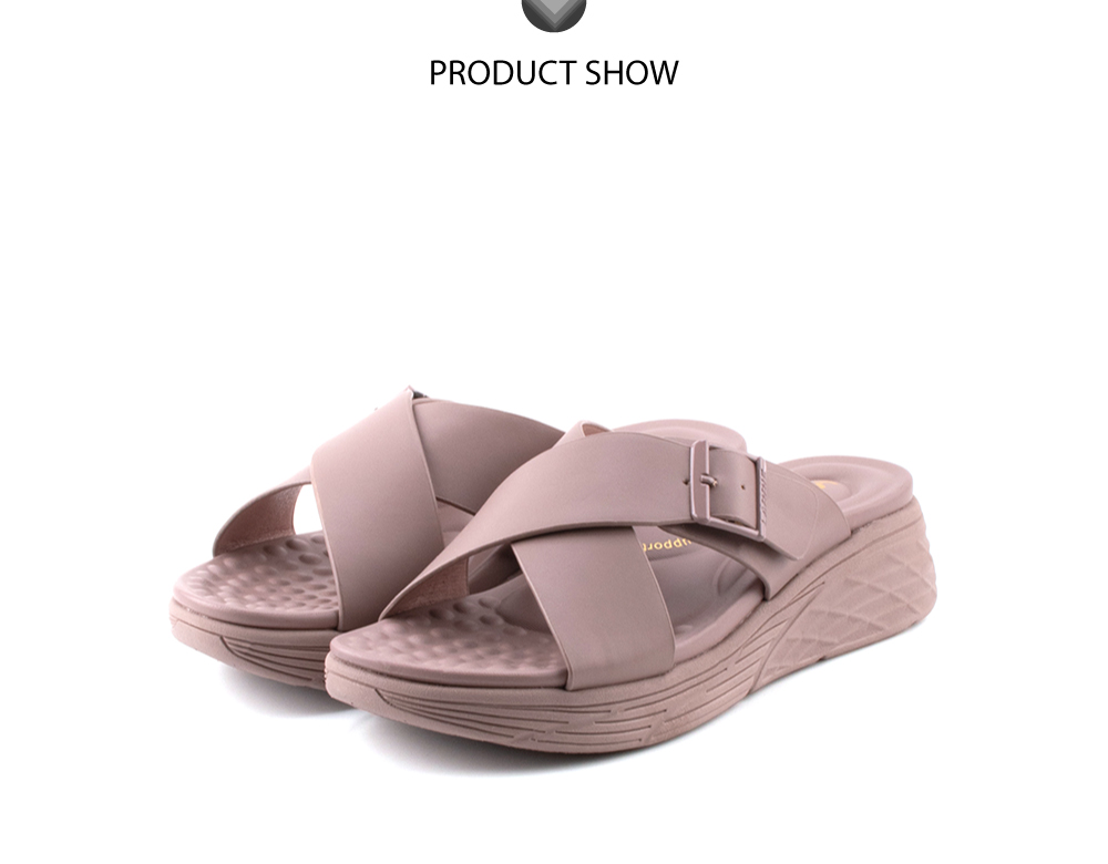 LARRIE Kasut Perempuan Natalie Buckle Slip On Selipar - L82407-KT01SV ...
