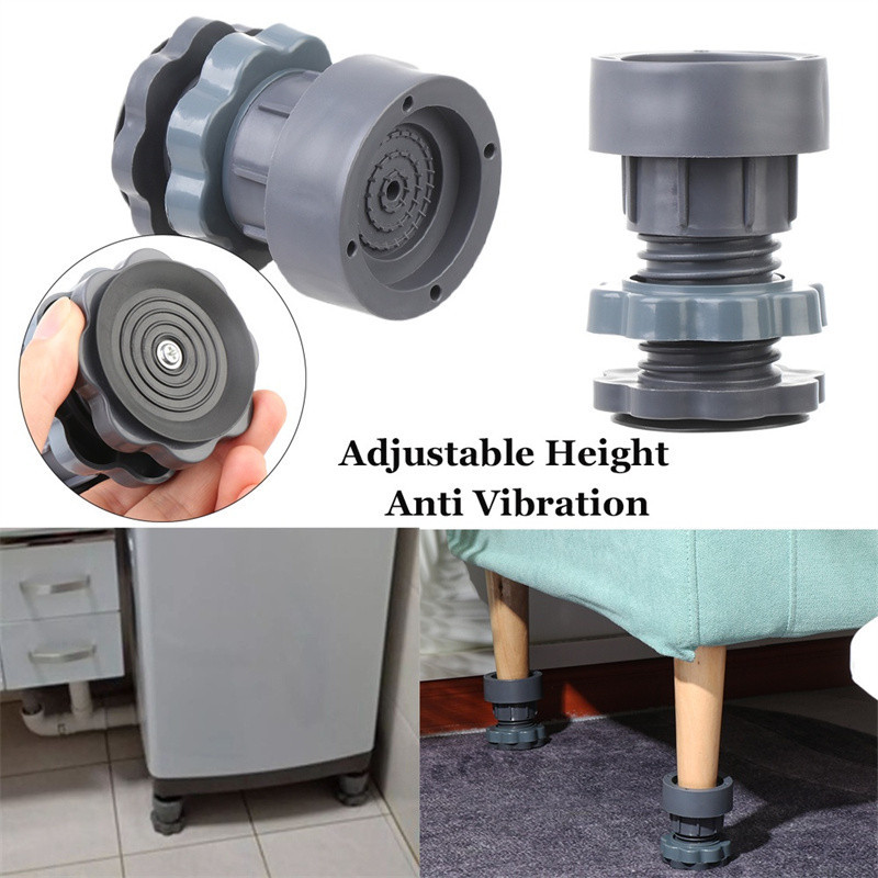 Adjustable Height Washing Machine Pad Stand Anti Vibration Feet Pads ...