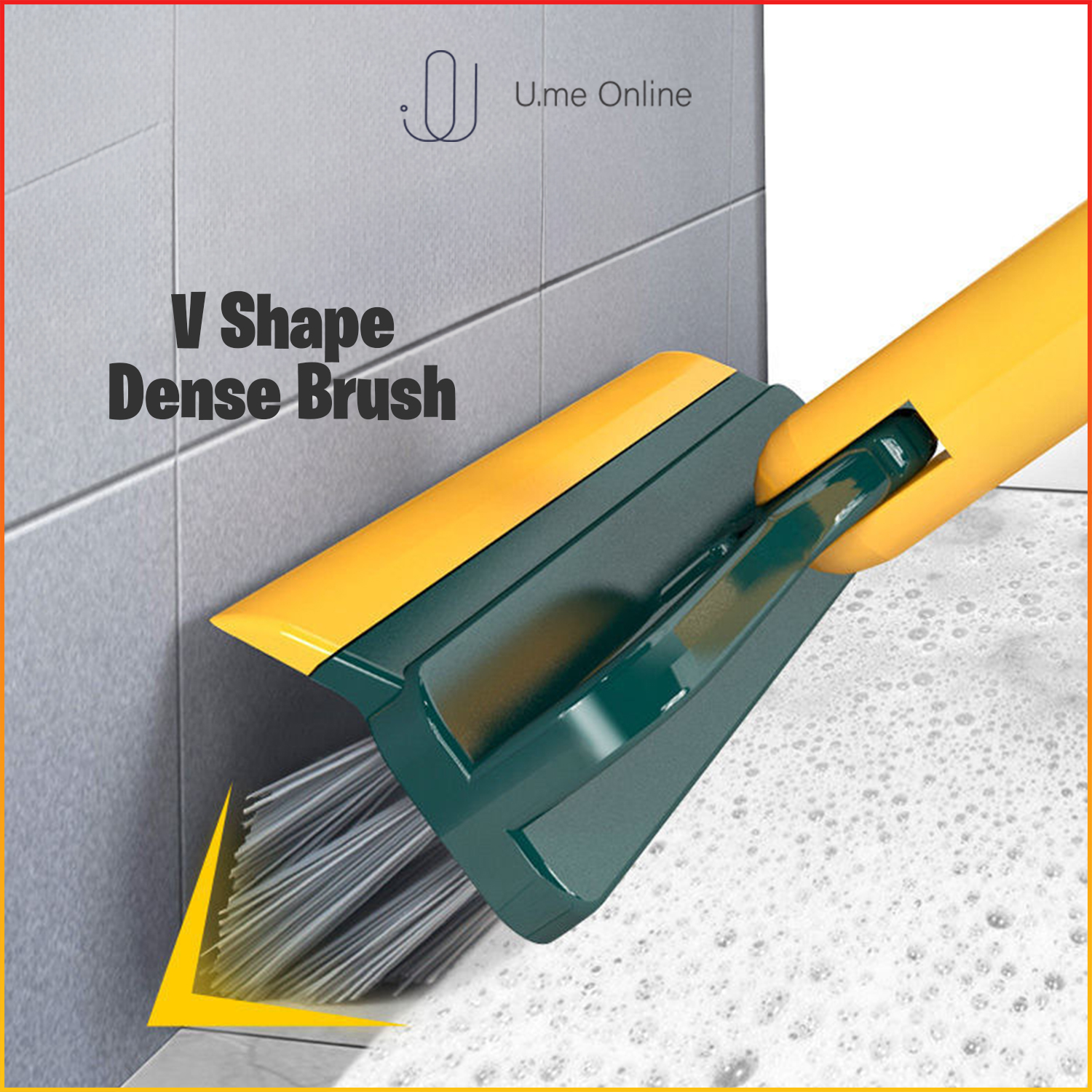 U.me 3 in 1 Brush Penyapu Berus Lantai Bilik Air Cuci Tandas Besi ...