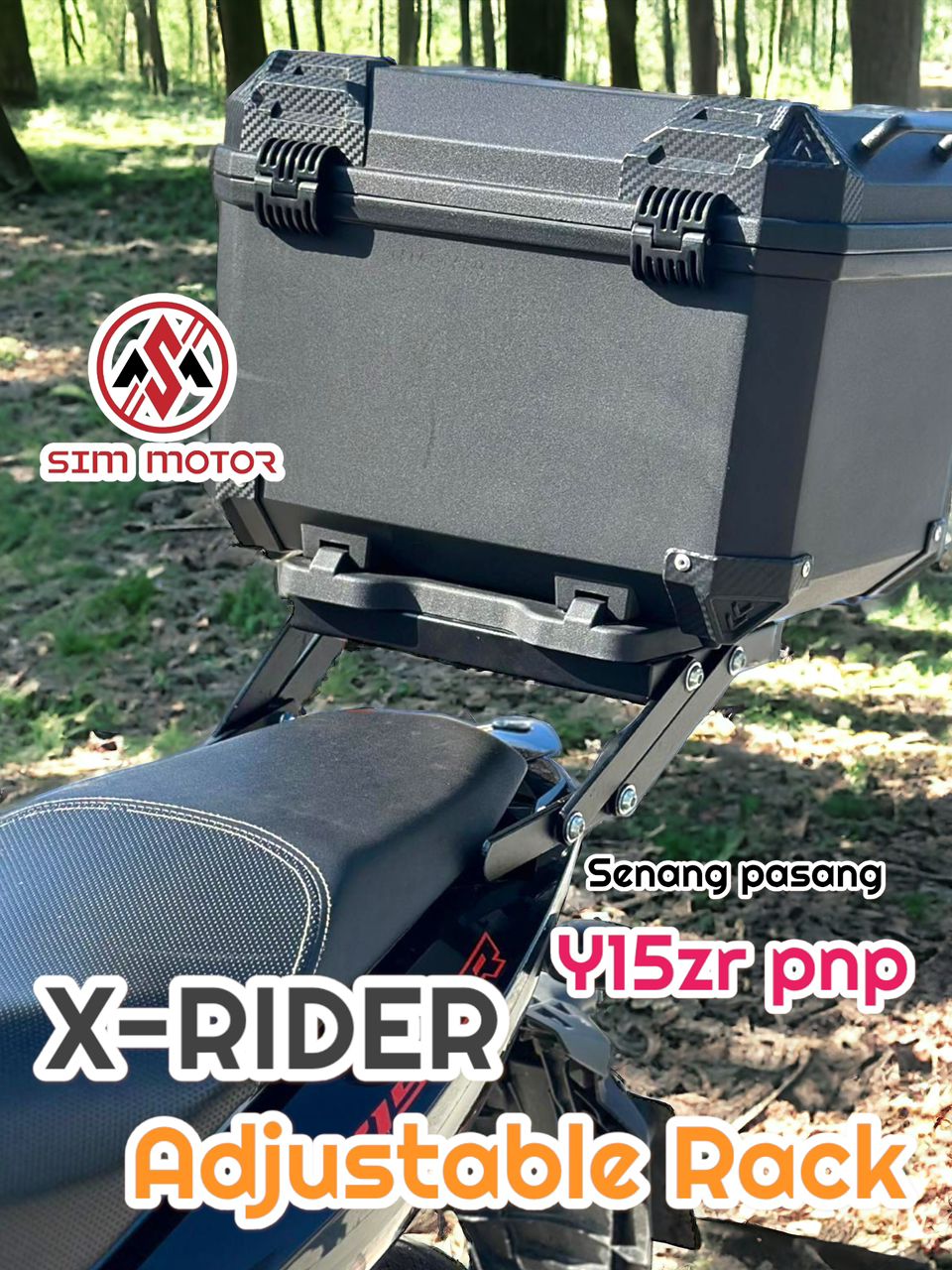 [5] X RIDER Adjustable Rack Box MONORACK ADJUSTABLE / GRAB FOOD HOLDER RACK HEAVY DUTY Y15ZR ...