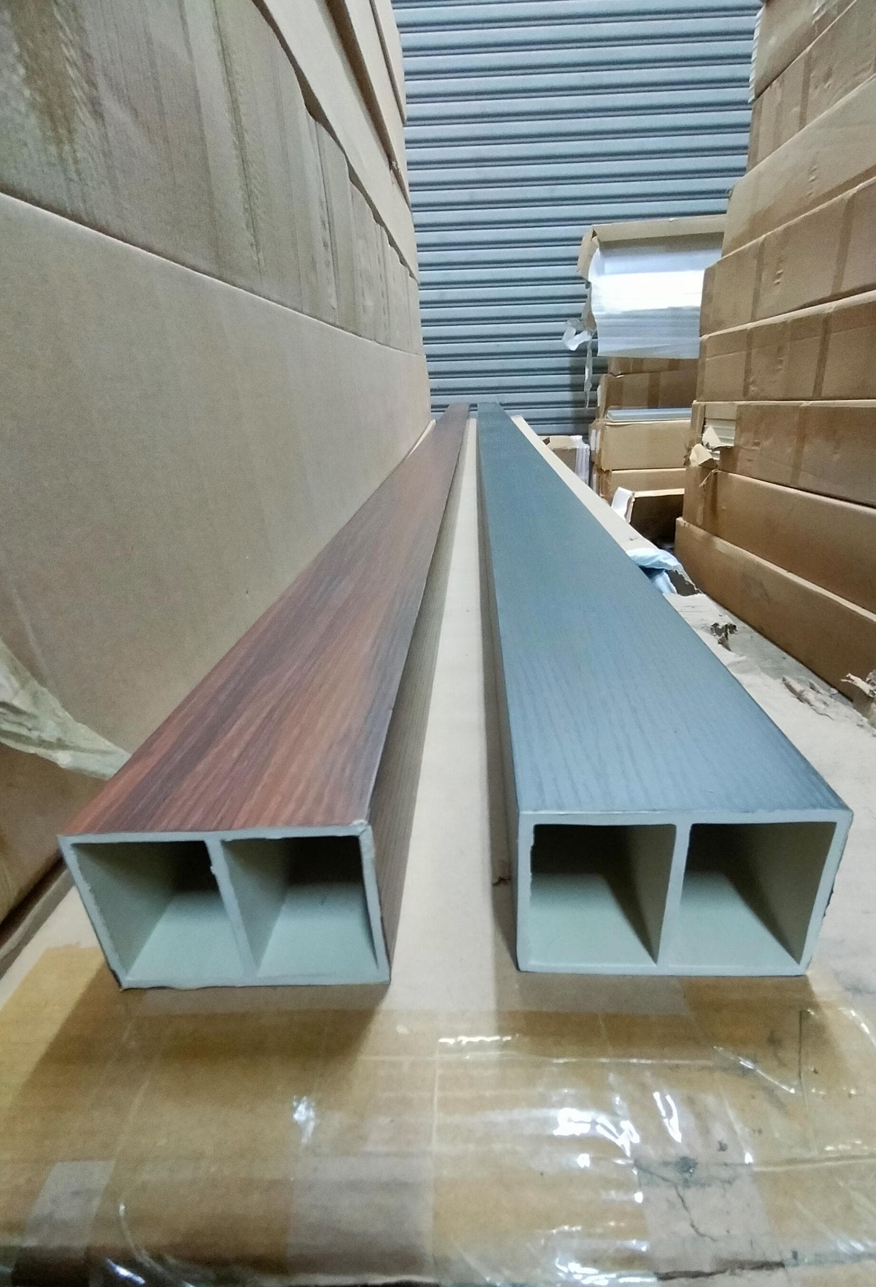 Bulk 8pcs WPC Column Divider Tube Corner L Wall Flutted Vinyl Floor ...