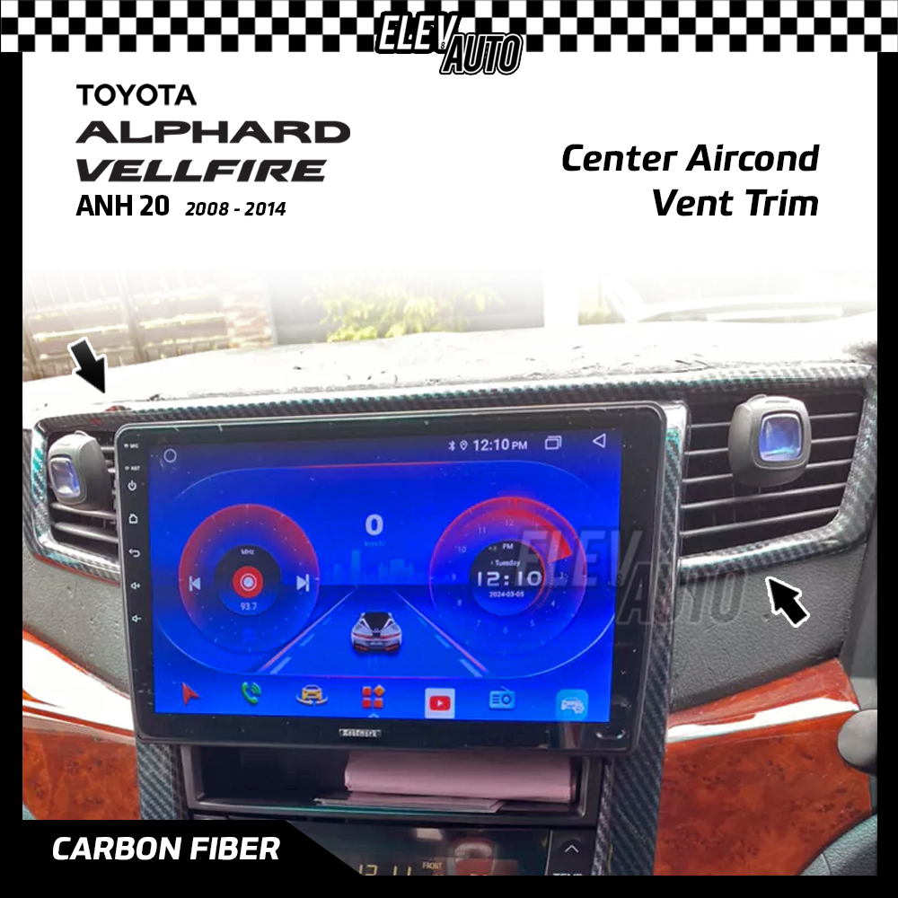 Toyota Alphard/Vellfire ANH20 2008-2014 Aircond Vent Trim Center Side ...