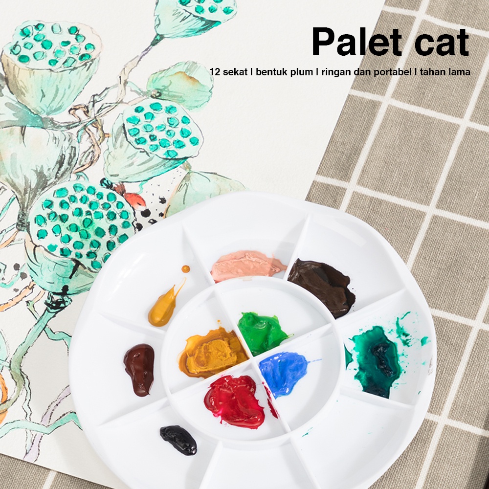 Deli Water Color Palette Art Painting Watercolor Bekas Warna Air Palet ...