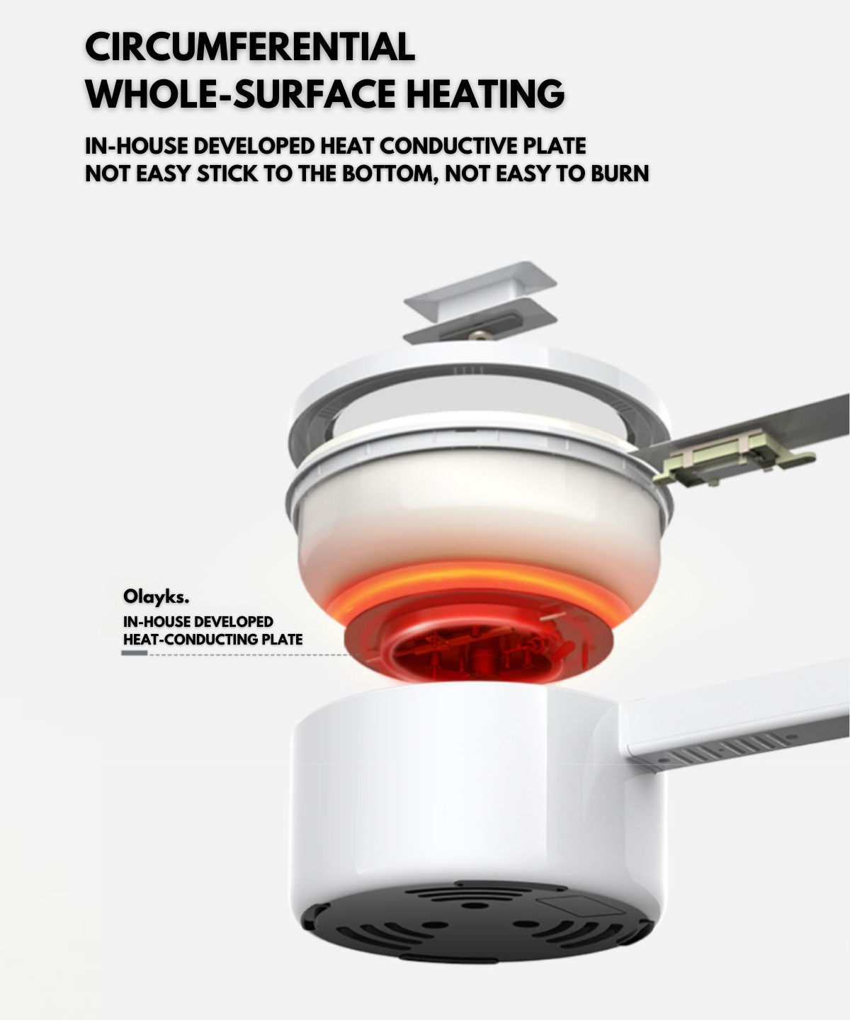 Olayks Multifunction Electric Cooker Steamboat Pot Frying Pan Rice Cooker (1.5L / 2L) 多功能电煮锅 宿舍锅 ...