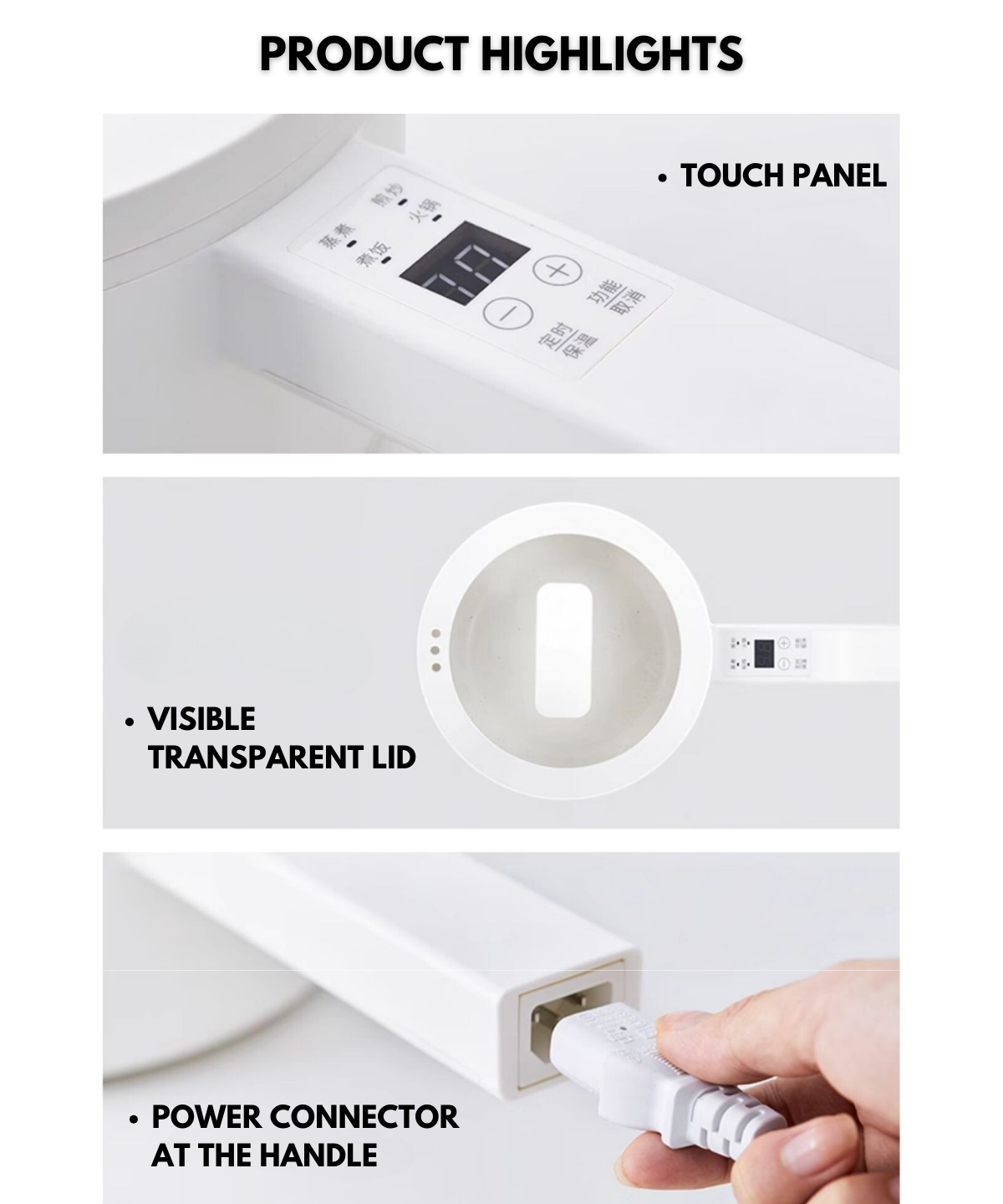 Olayks Multifunction Electric Cooker Steamboat Pot Frying Pan Rice Cooker (1.5L / 2L) 多功能电煮锅 宿舍锅 ...