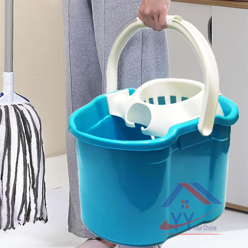 Elianware E-218 Mop Pail With Roller/Mopping Pail With Wheels& Cover ...