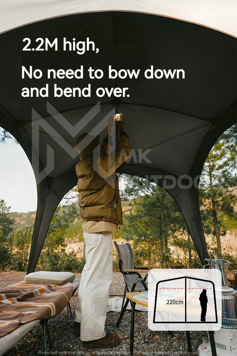 Naturehike Dome Tent Canopy Waterproof Quick Open Docking Tent Outdoor ...