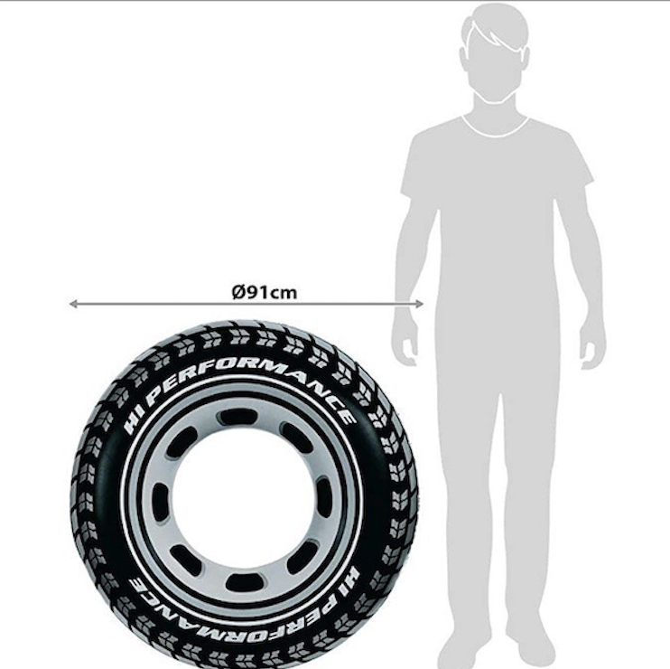 INTEX 59252 Giant Tyre Tire Inflatable Floaties Swimming Pool Floats ...