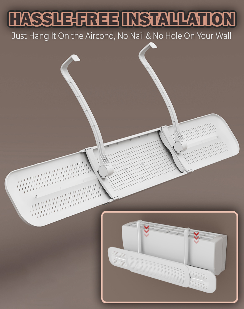 Adjustable Foldable Air Conditioner Wind Deflector Extendable ...