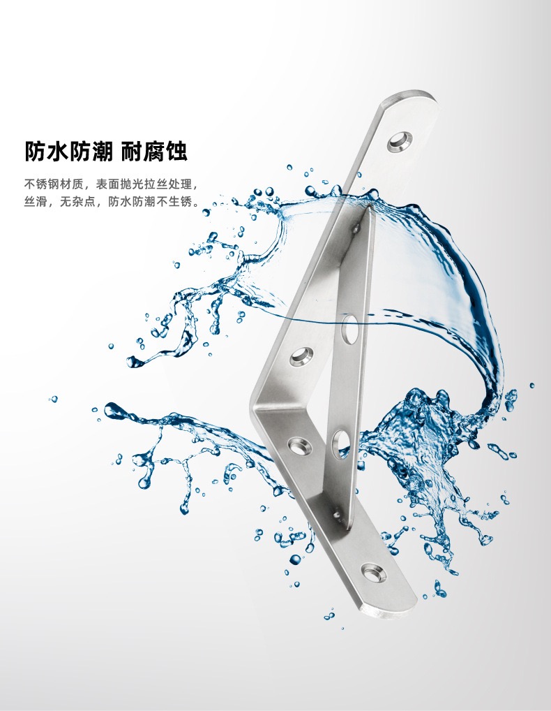 ClassAHW Stainless Steel L Bracket L-Shaped Shelf Support L Bracket Rak ...