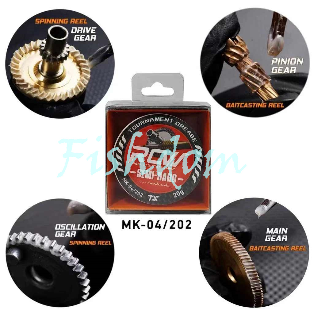 FISHDOM TEAM SEAHAWK RCW REEL CUSTOM WORKS PRECISION OILER AND GREASE ...