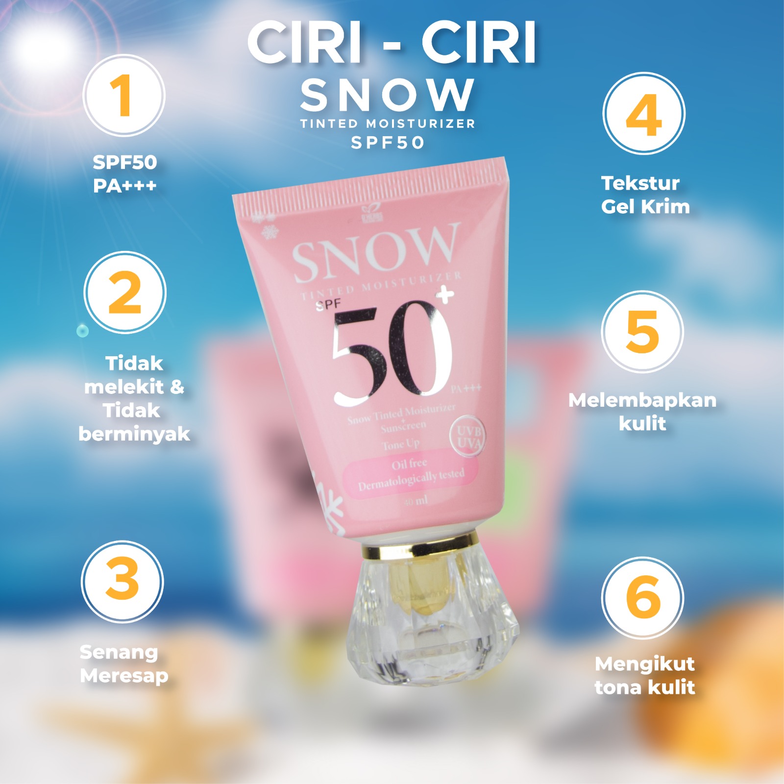 DHERBS Snow Tinted Moisturizer SPF 50 | Shopee Malaysia