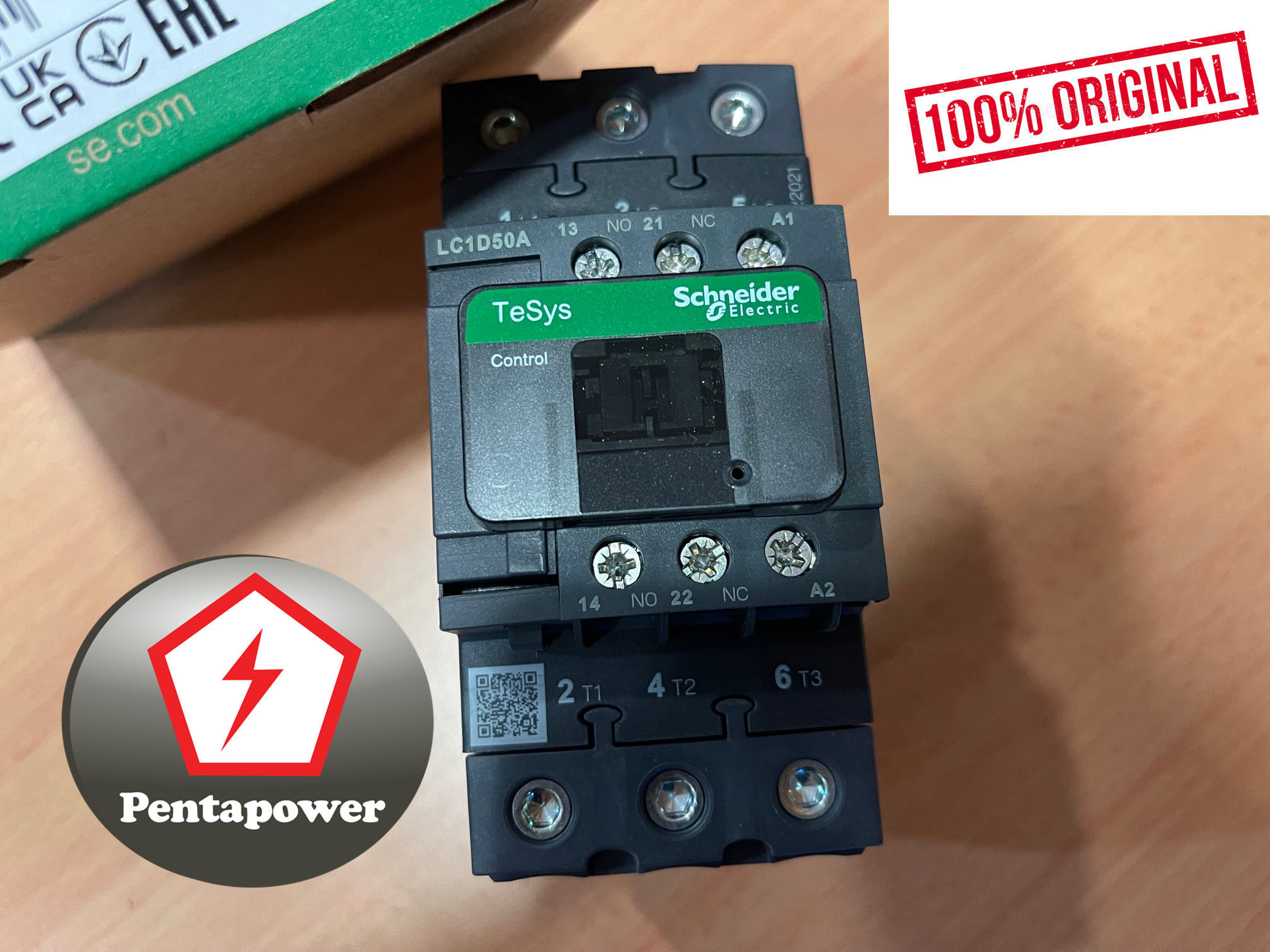 SCHNEIDER LC1D50A CONTACTOR 50AMP 3POLE (AC) LC1D50AE7 LC1D50AF7 ...