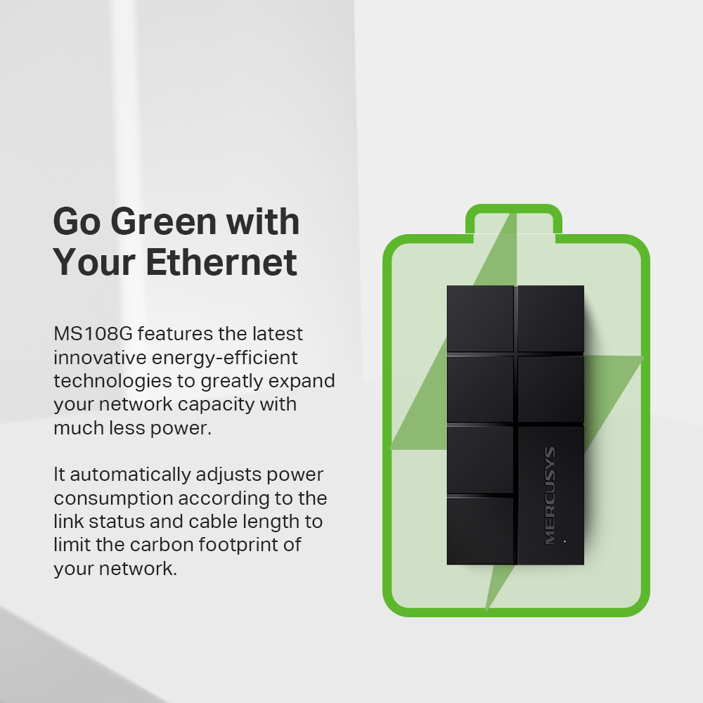 MERCUSYS MS105G 5 Port / MS108G 8 Port 10/100/1000Mbps Gigabit Desktop ...