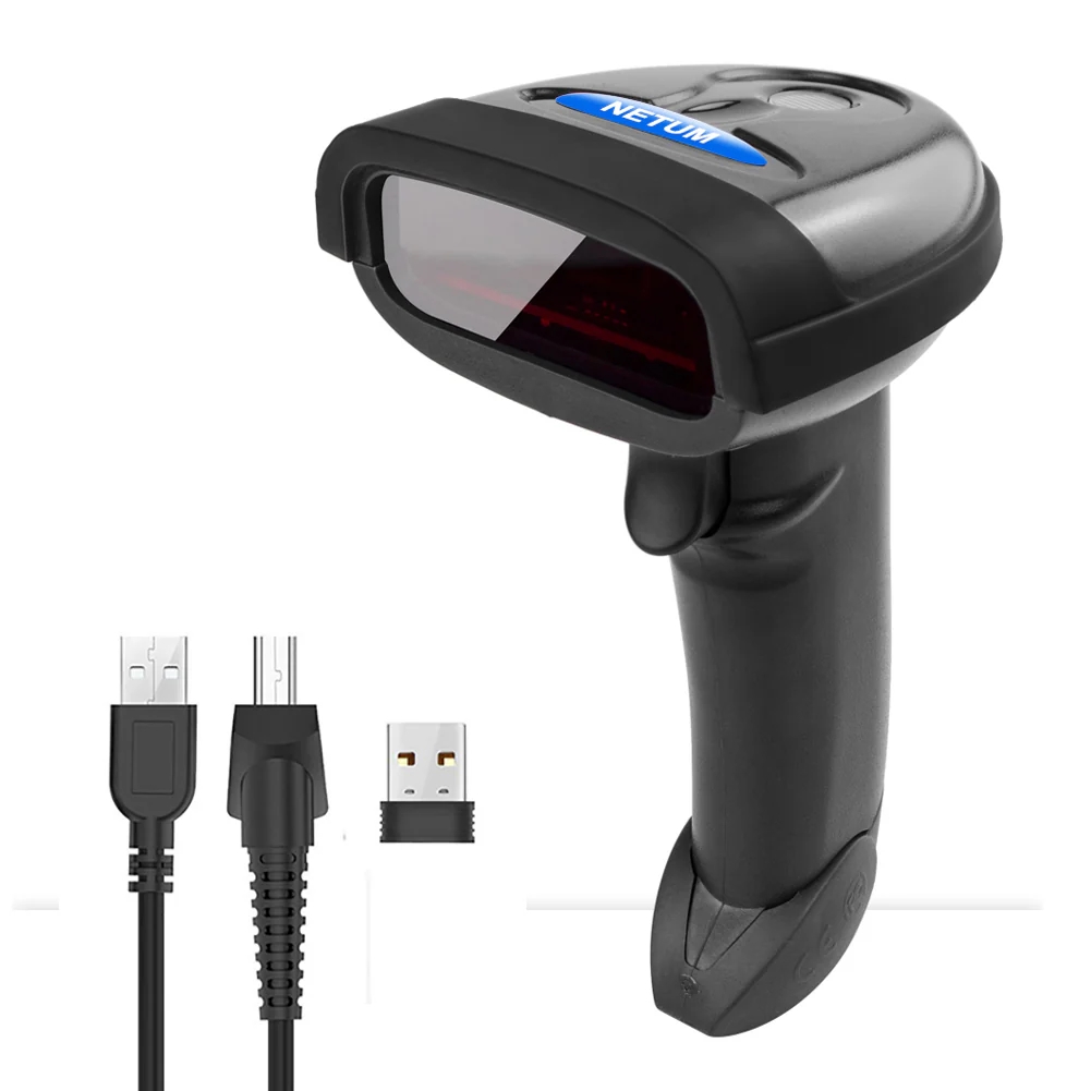 NETUM Handheld Barcode Scanner 1D USB Bar Code Cashier Wired Wireless ...