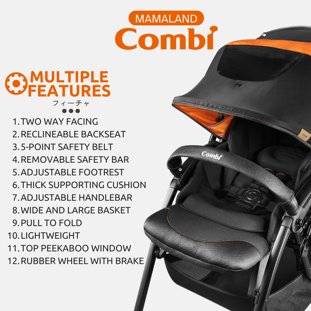 Mamaland Combi Crossgo Two Way Facing Parents Facing Baby Stroller | Shopee Malaysia
