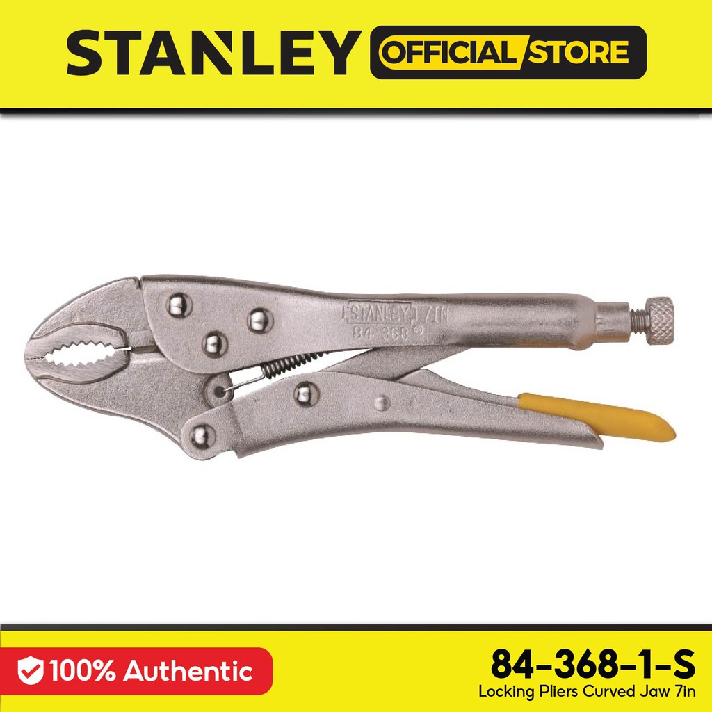STANLEY Locking Pliers 84-367-1-S | 5 INCH | 84-368-1-S | Curved | 7 INCH | 84-370-1-S | 7 INCH ...