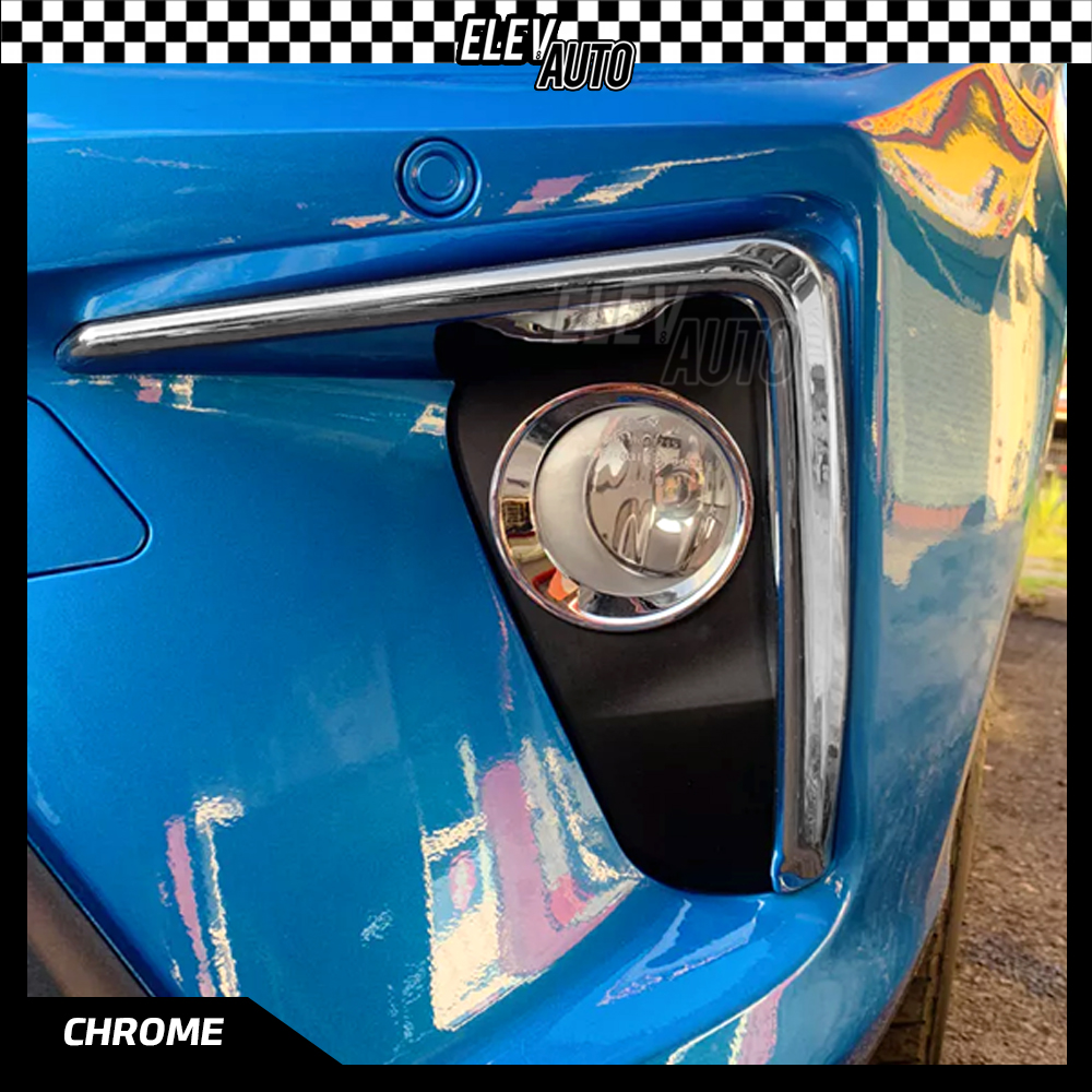 Perodua Bezza 2020-2024 Front Fog Lamp Cover Trim Carbon Fiber Chrome ...