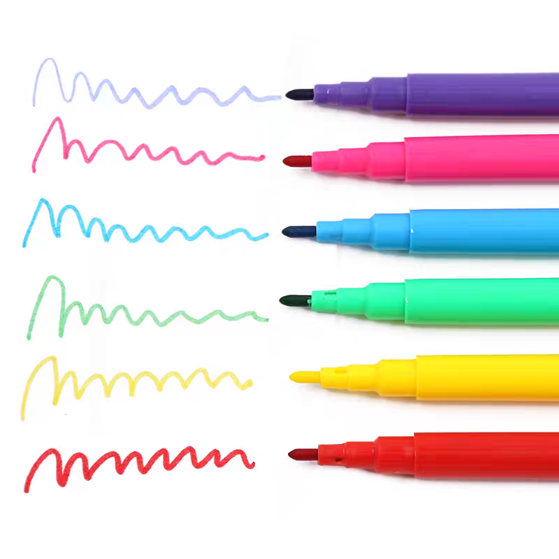 12pcs Water Based Coloring Pen Early Learn Pencil Warna Kids Washable ...