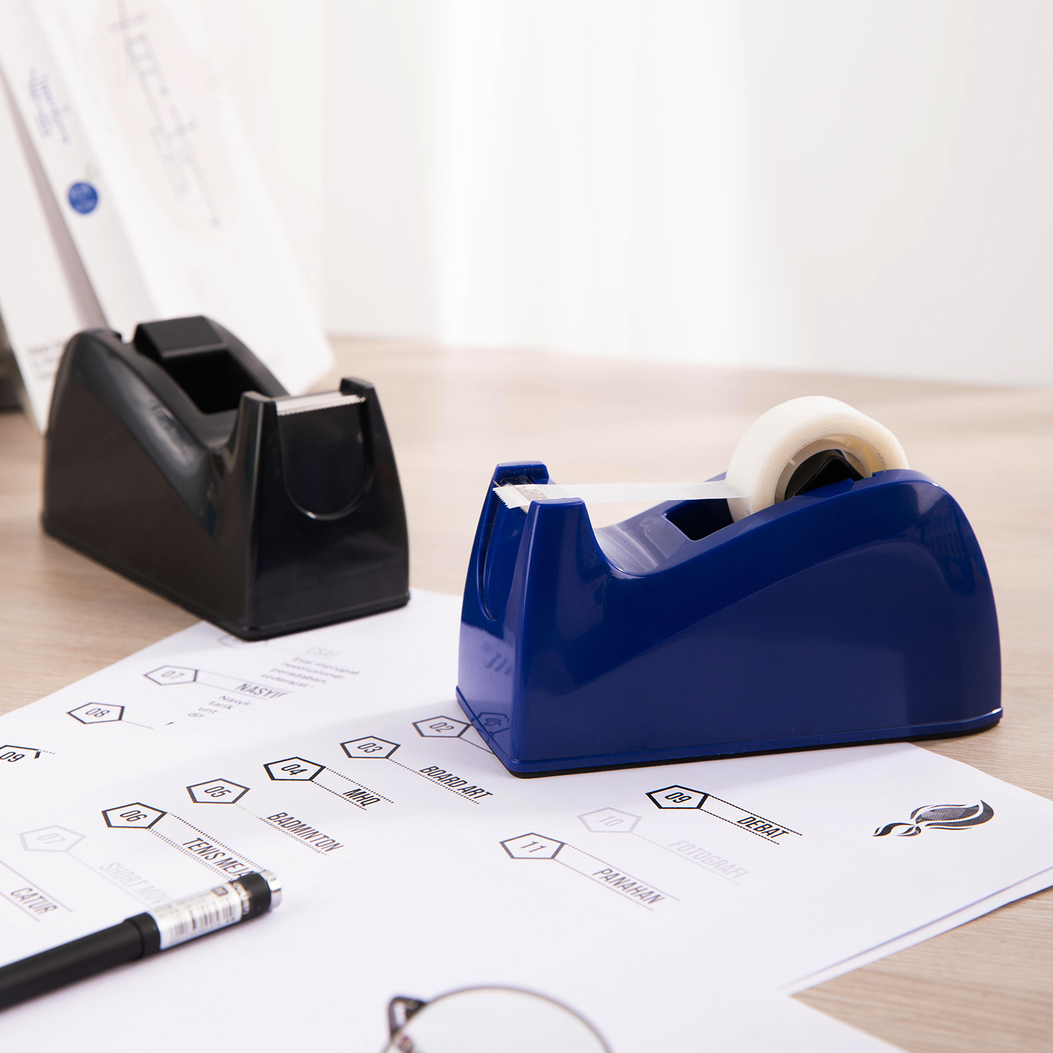 Deli Tape Dispenser Durable Sharp Blade Anti Slip E815 | Shopee Malaysia