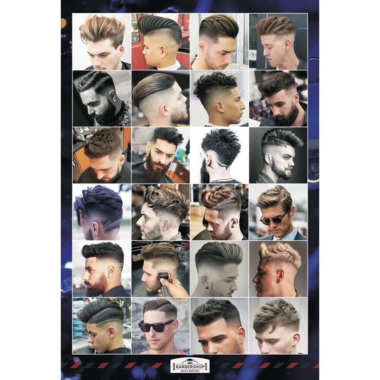 Barber Shop Salon Poster 56.8cm x84cm Haircut Men Poster Pictures ...
