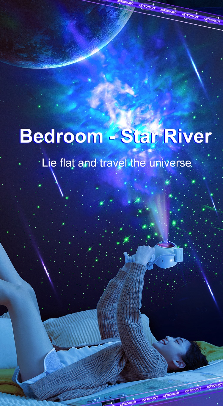 Galaxy light Projector Starry Sky Night Light Astronaut Lamp Home Room ...