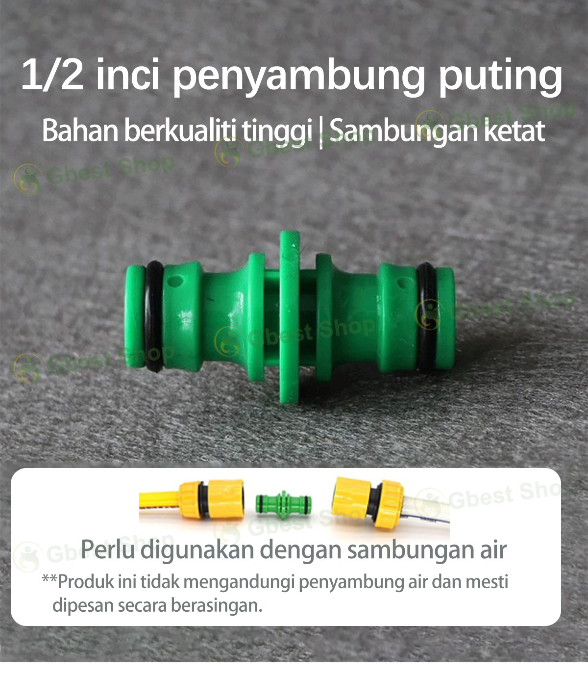 Double Headed Pacifier Tap Hose Connector Faucet Adapter Garden Water ...