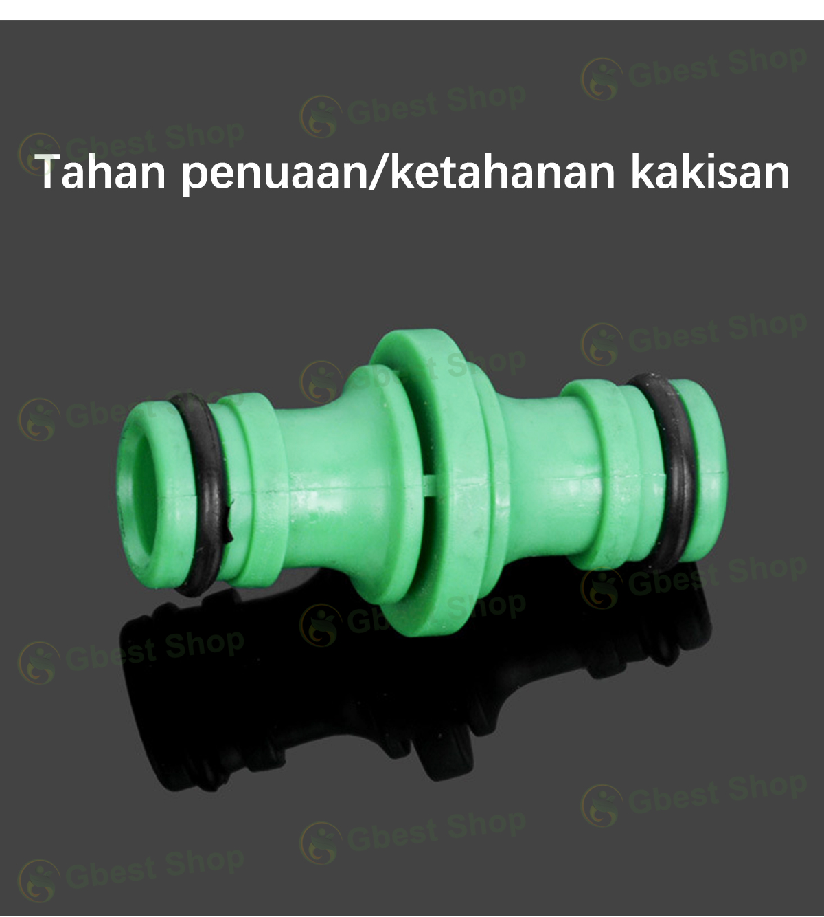 Double Headed Pacifier Tap Hose Connector Faucet Adapter Garden Water ...
