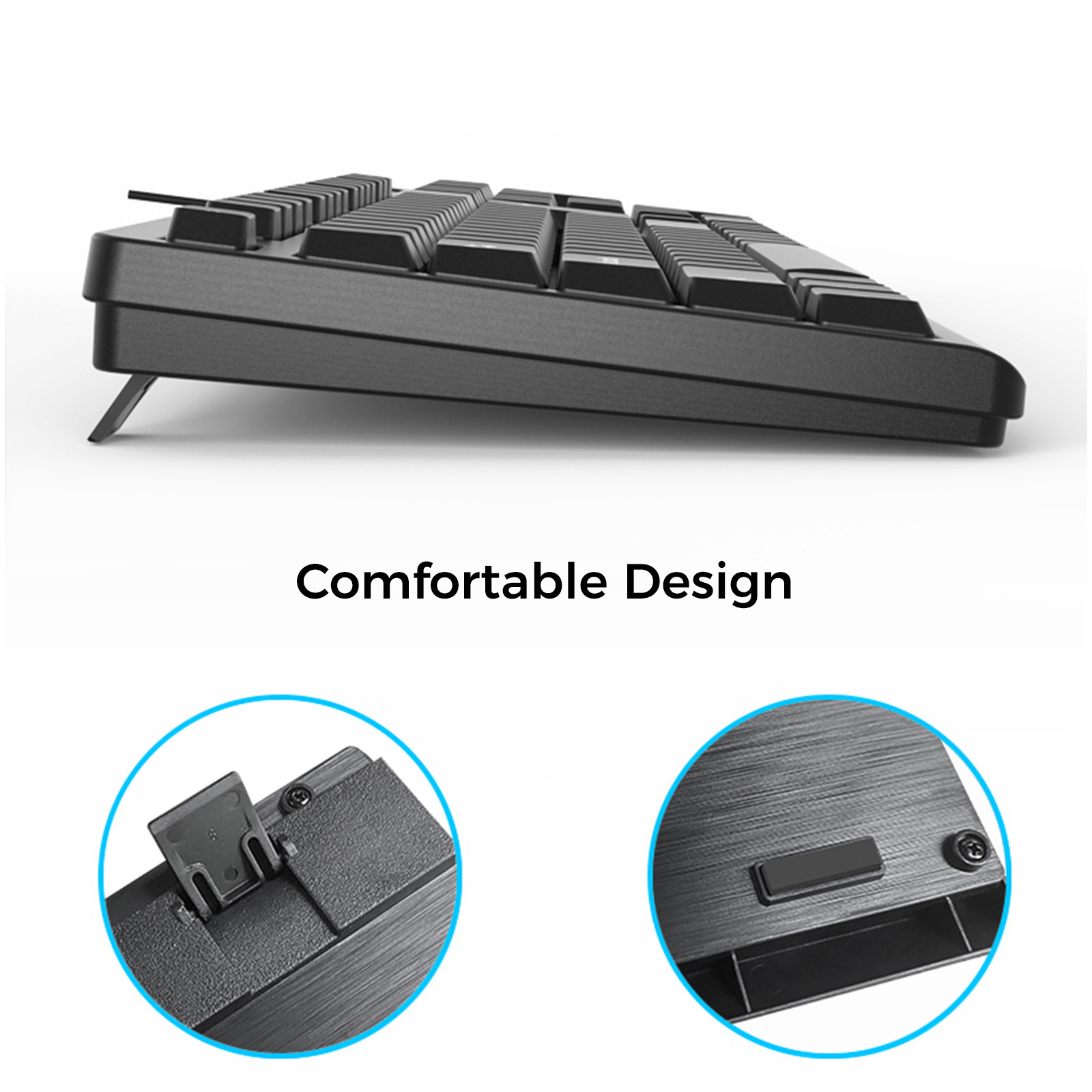 AULA AC101 Wired Keyboard Mouse Combo for PC Desktop Laptop Work Office ...