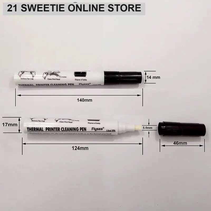 Original Thermal Printer Printhead Print Head Cleaning Pen For All Barcode Thermal Printers ...
